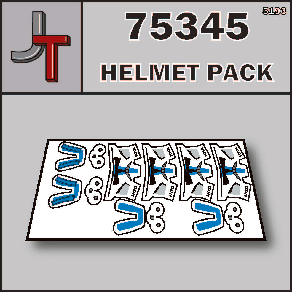 JONAK Toys Decal Sheet- 75345 Helmet Pack