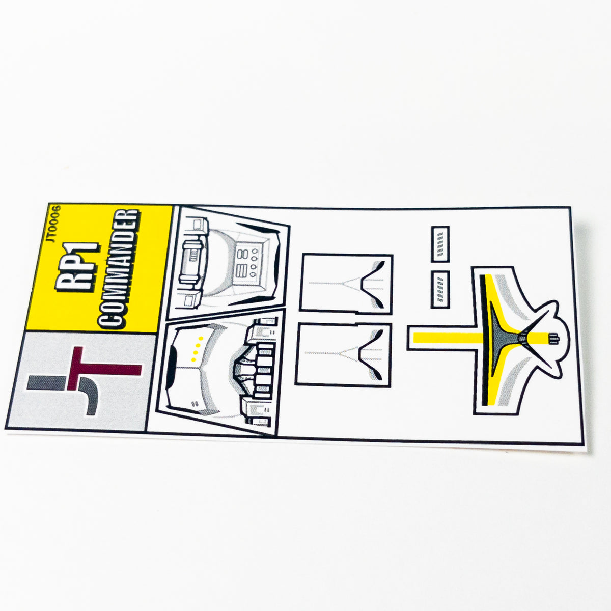 JONAK Toys Phase 1 Decal Sheet- Commander