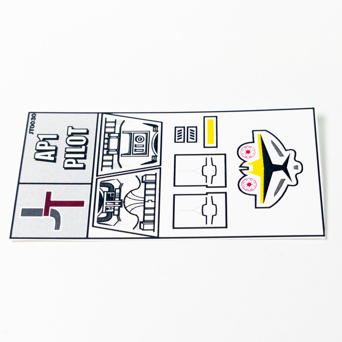 JONAK Toys Animated Phase 1 Clone Pilot Decal Sheet