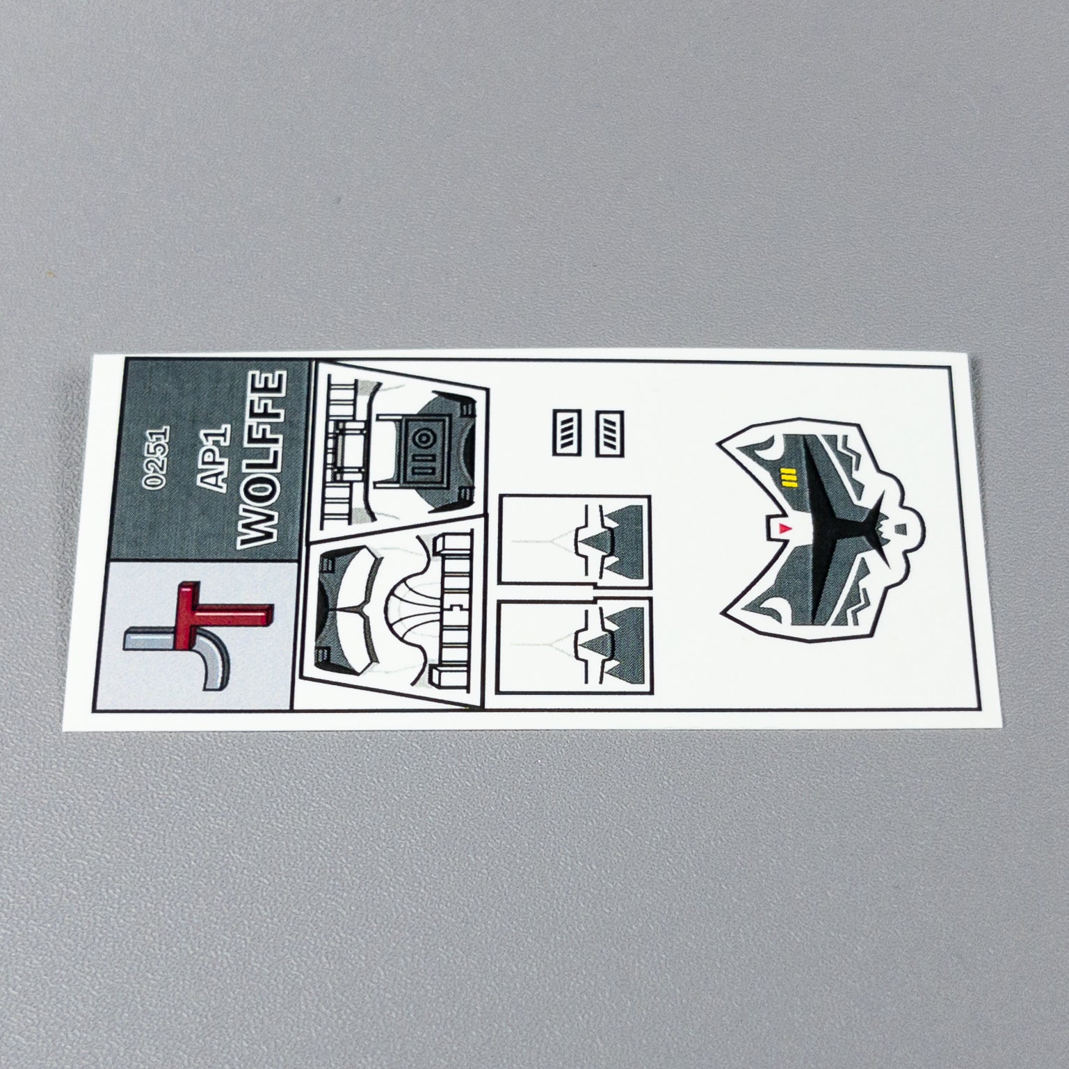 Lego Commander Wolffe Decals