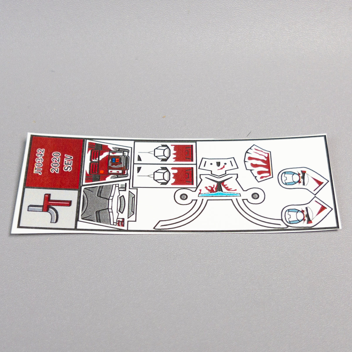 JONAK Toys Clone Commando Decal Sheet- Sev