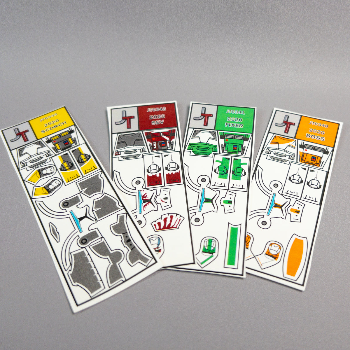 JONAK Toys Clone Commando Decal Sheets- Delta Squad Pack