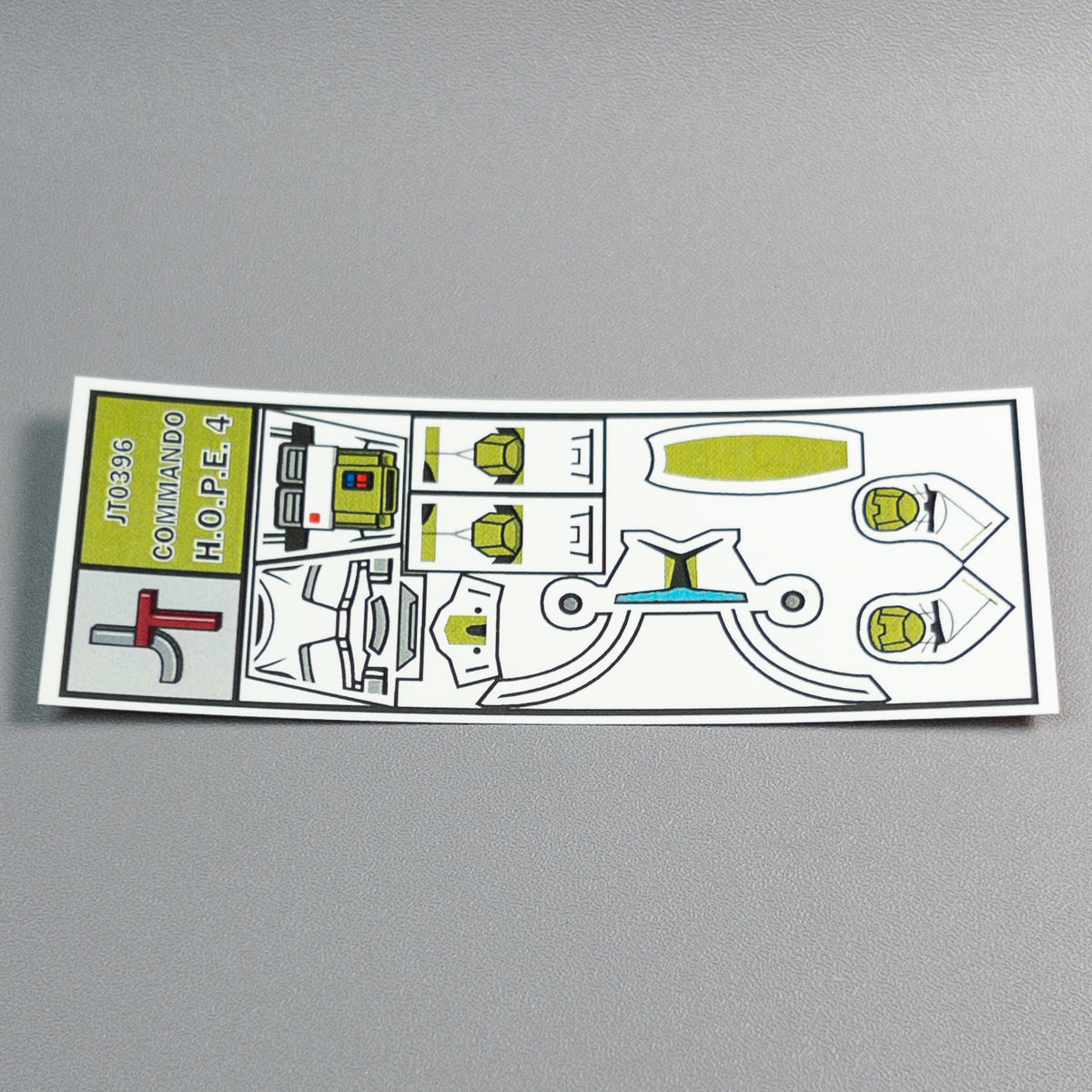 JONAK Toys Clone Commando Decal Sheet- H.O.P.E. Commando 4