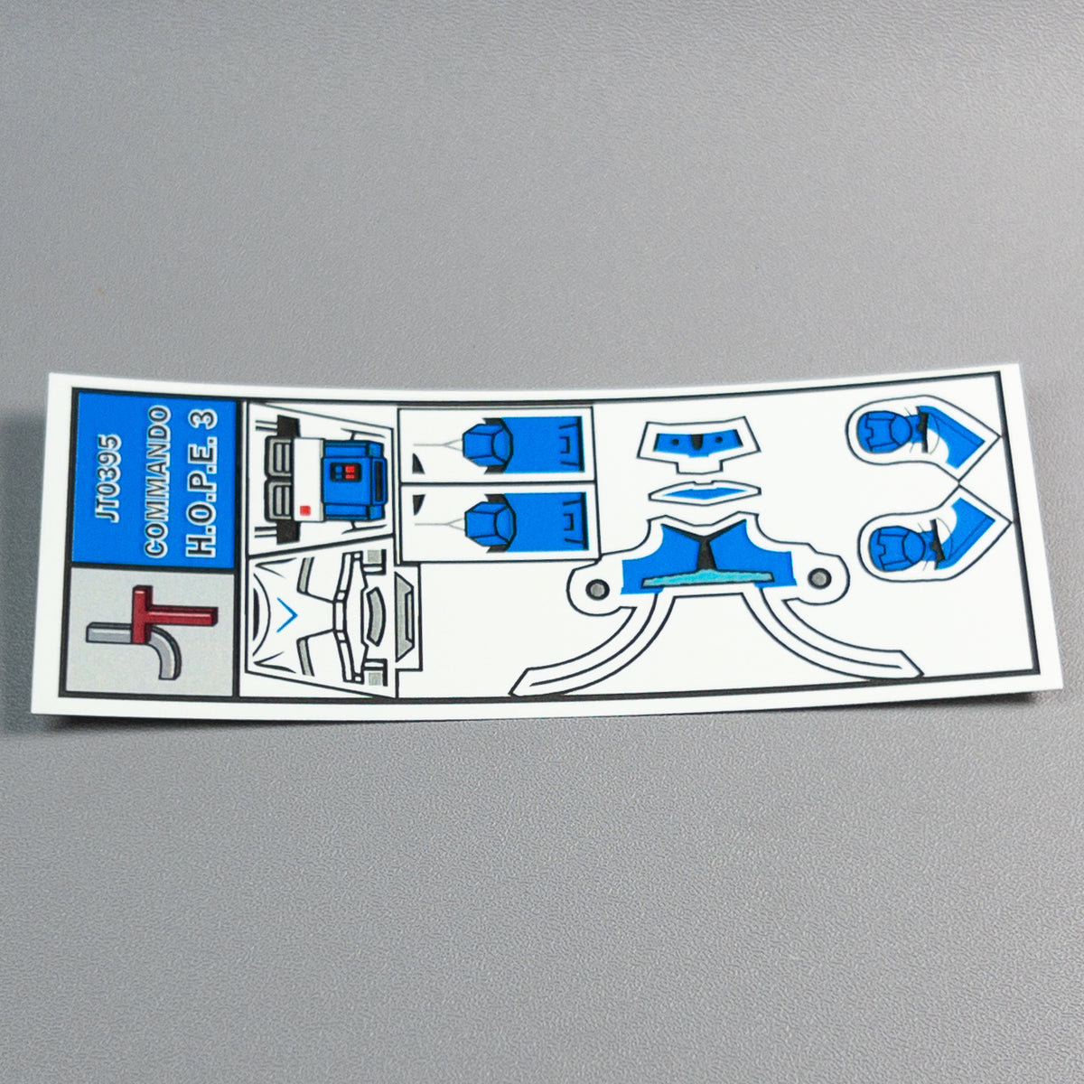 JONAK Toys Clone Commando Decal Sheet- H.O.P.E. Commando 3