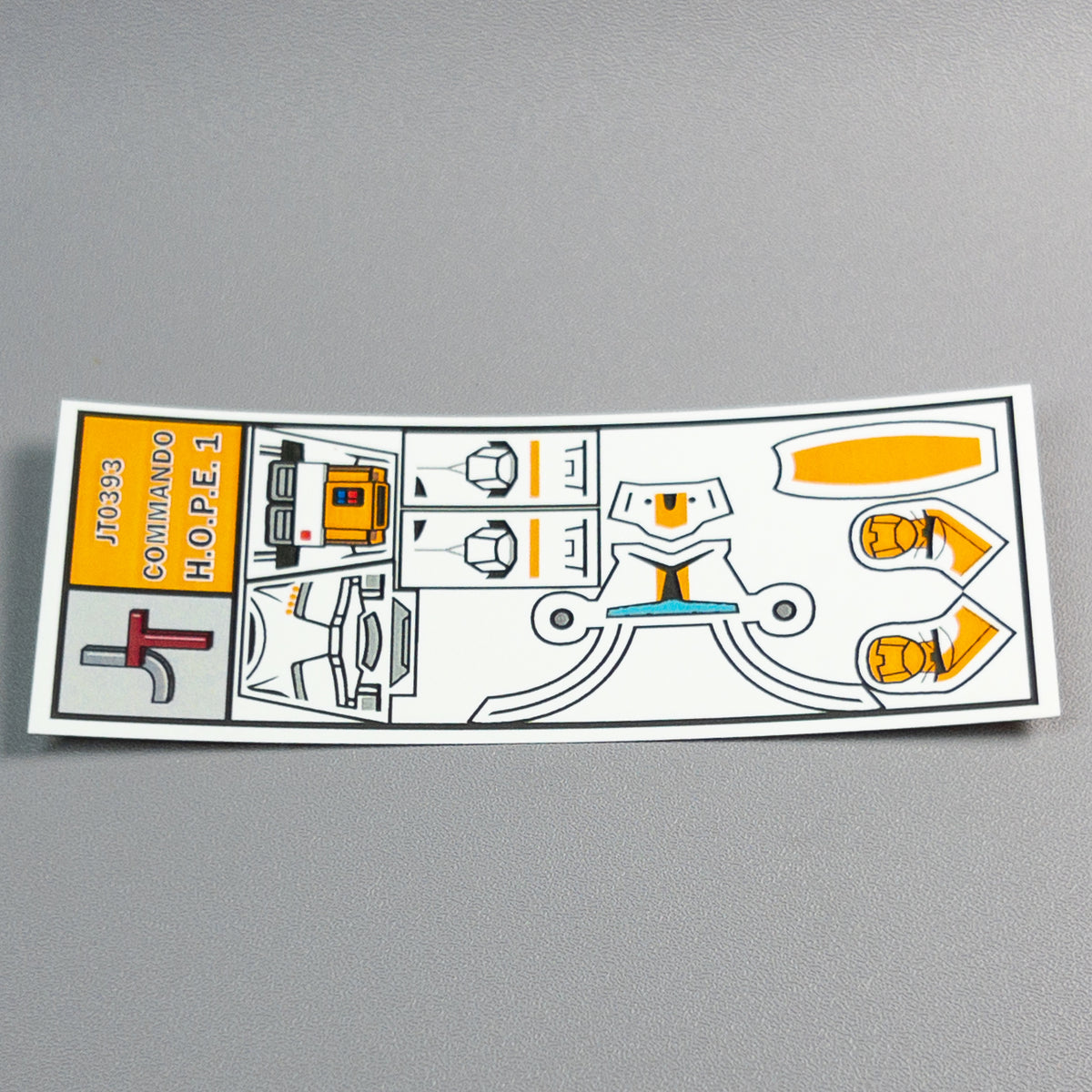 JONAK Toys Clone Commando Decal Sheet- H.O.P.E. Commando 1
