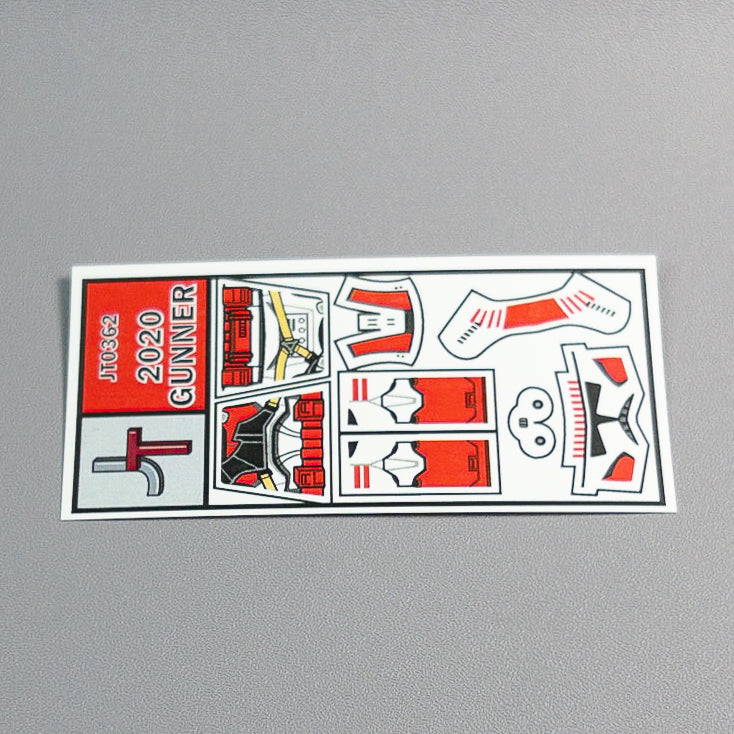 JONAK Toys Phase 2 Decal Sheet- Shock Trooper Clone Gunner