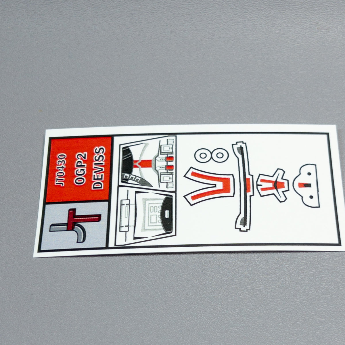 JONAK Toys Decal Sheet- OGP2 Commander Deviss