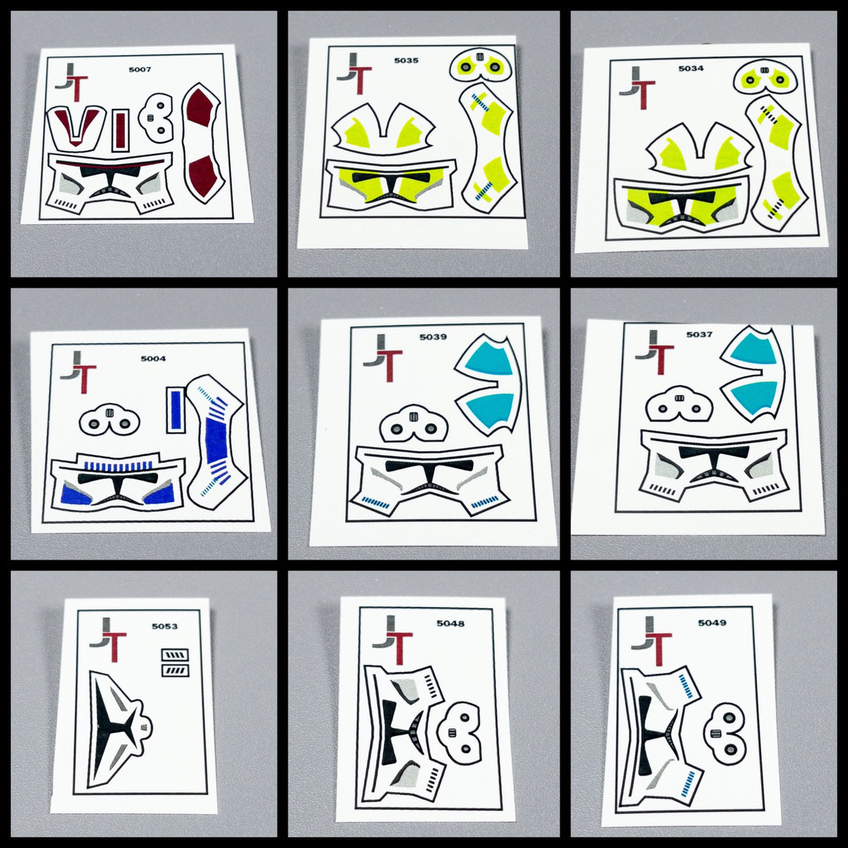 Lego Face Decal Template